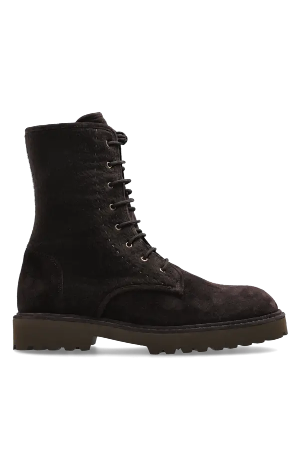 Max Mara Leather Ankle Boots - Brown