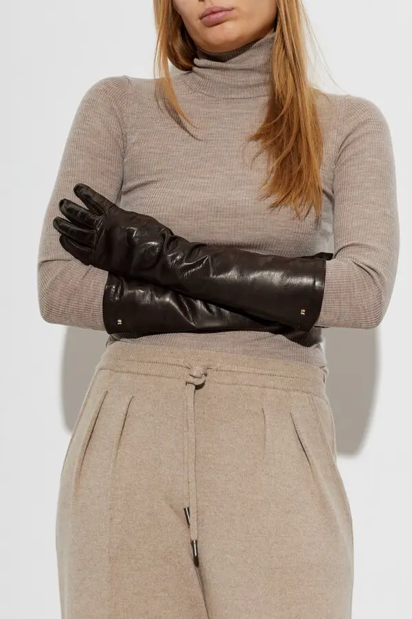 Max Mara Afidee’ Leather Gloves