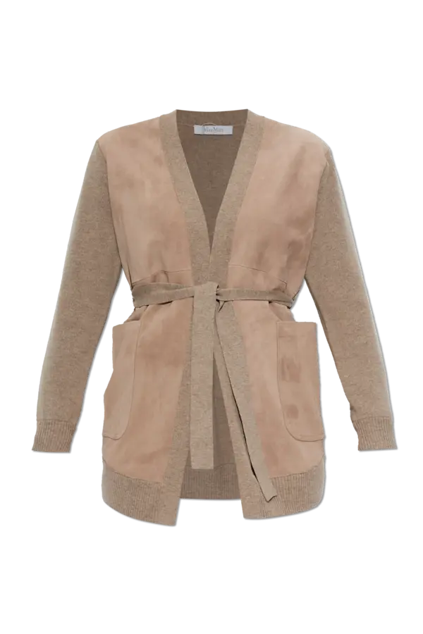 Max Mara Oliveto’ Wool Cardigan - Beige