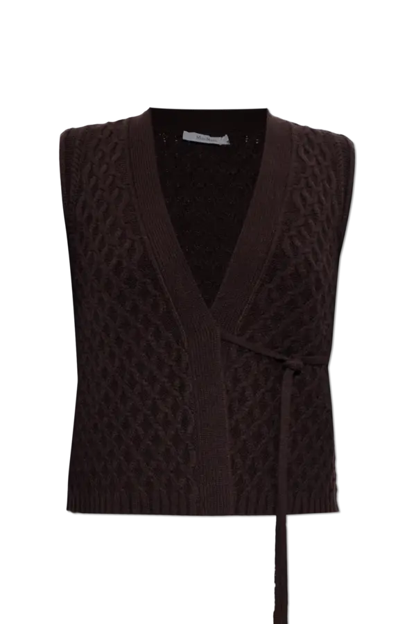 Max Mara Wool Vest ‘lembo - Brown
