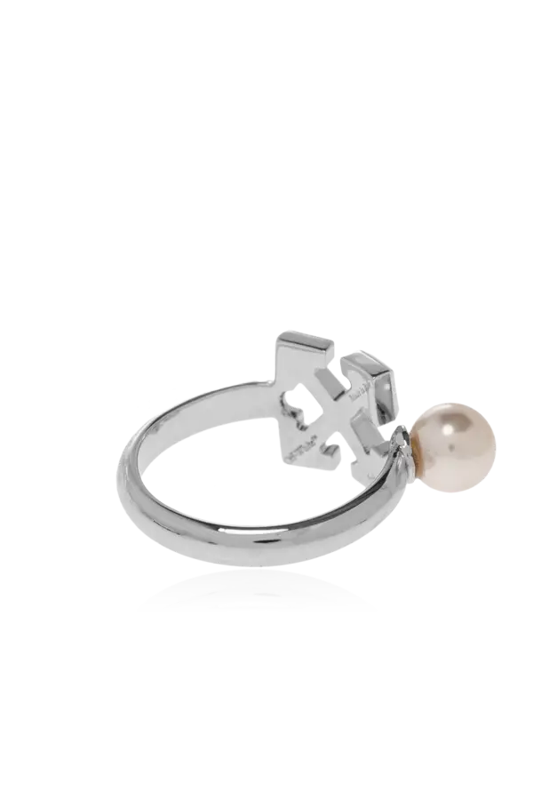 Off-White Artificial Pearl Ring