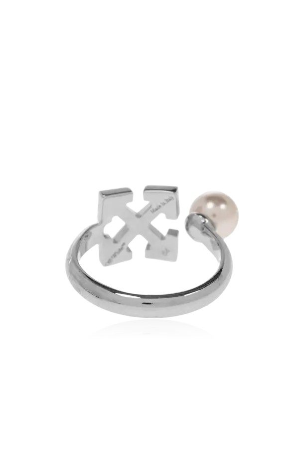 Off-White Artificial Pearl Ring