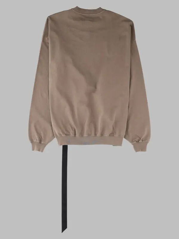 Rick Owens T-shirt In Cotone A Manica Lunga - Brown