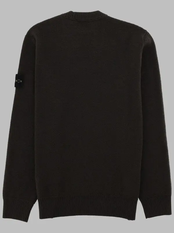 Stone Island Maglia In Lana A Costine