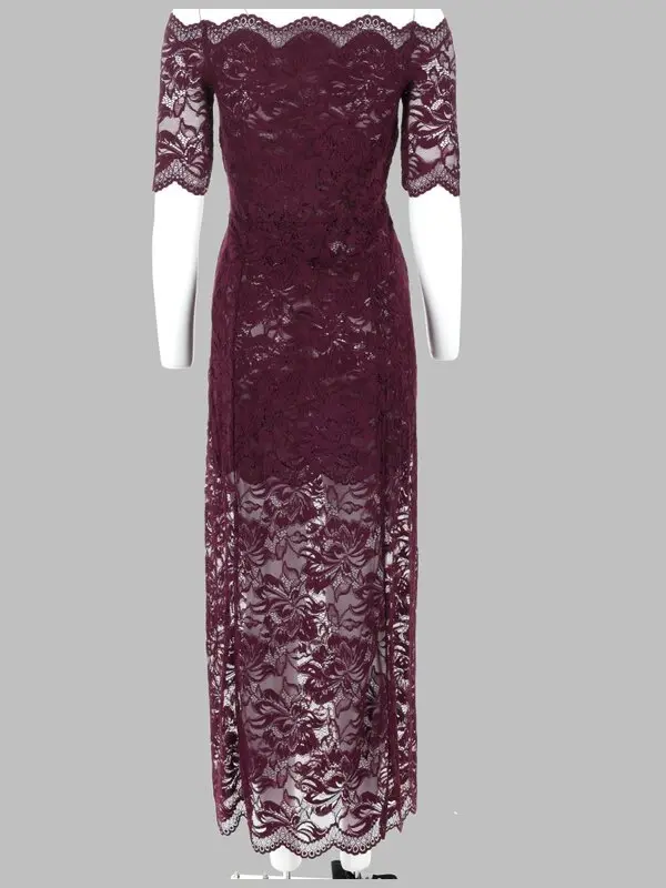 Rabanne Abito Midi In Pizzo A Strati