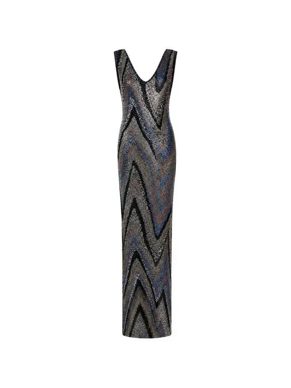 Missoni V Neck Dress - Black