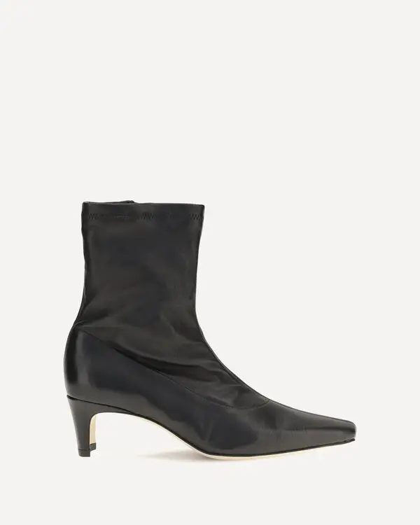 Staud Wally Sock Leather Ankle Boots