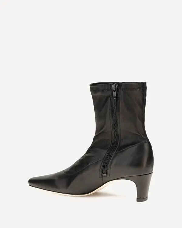 Staud Wally Sock Leather Ankle Boots