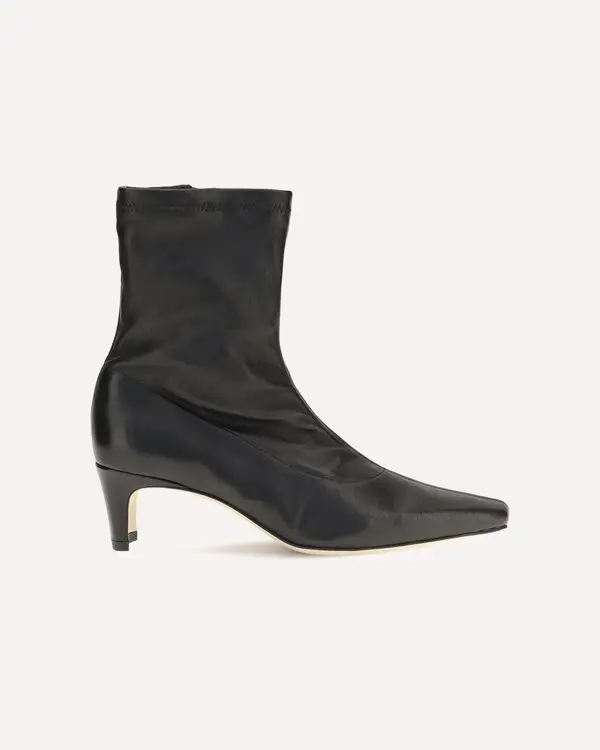 Staud Wally Sock Leather Ankle Boots