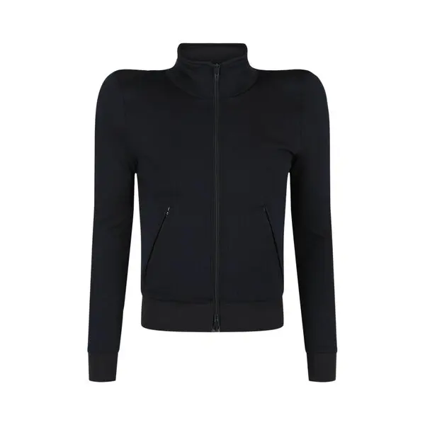 Balenciaga Exaggerated Power Shoulder Tracksuit Jacket 'navy / White