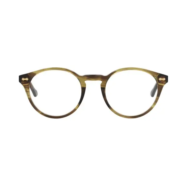 Gucci Round-frame Acetate Optical Frames 'havana Havana Transparent
