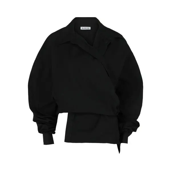 Balenciaga Poplin Wrap Shirt