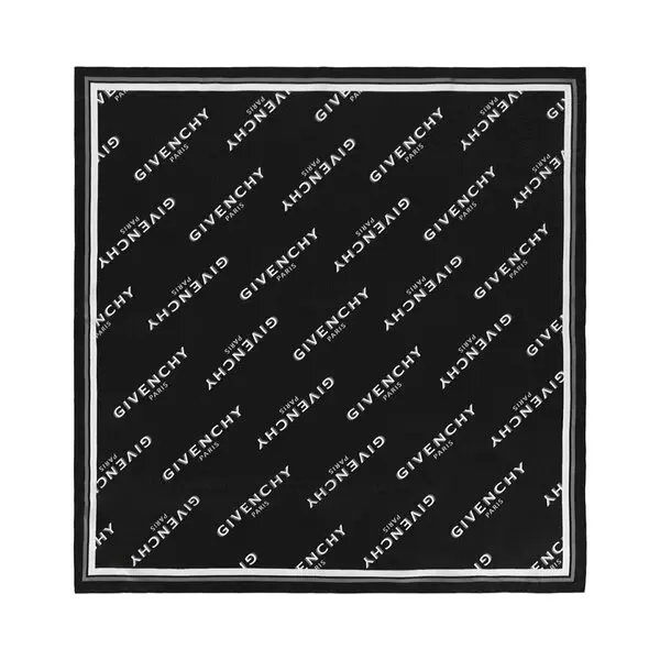Givenchy Shadow Square Scarf In Silk