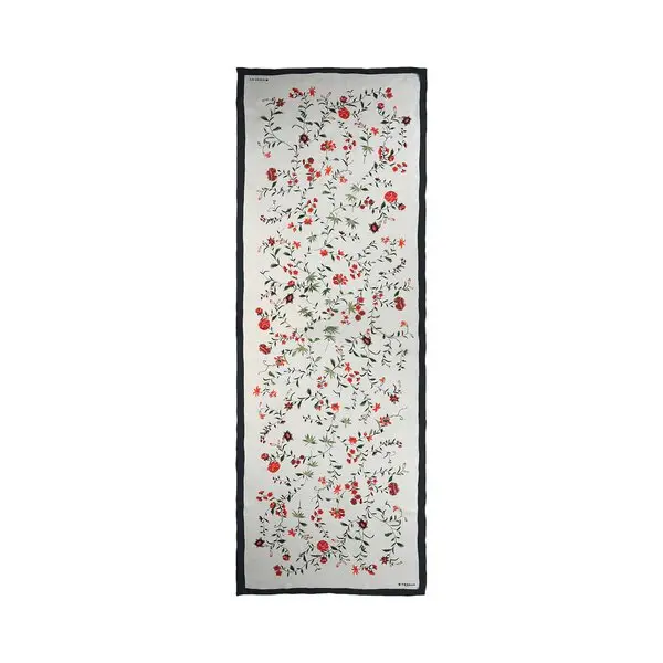 Givenchy Floral Print Silk Scarf