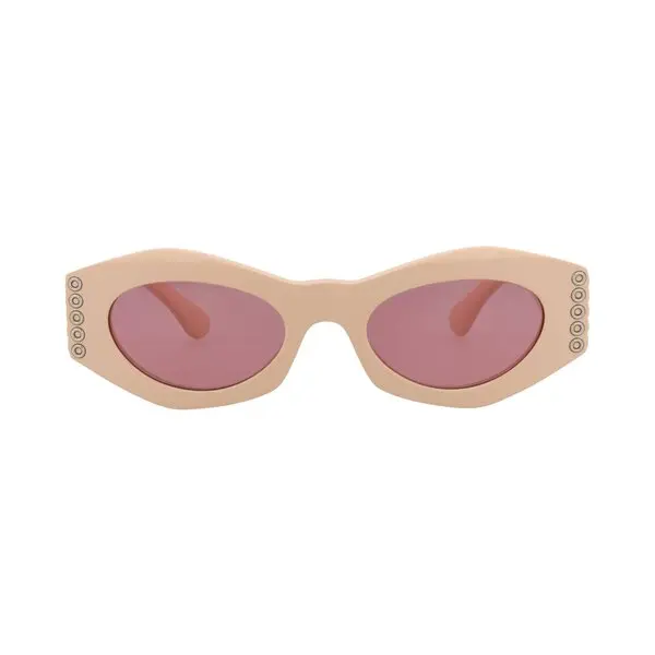 Alaïa Round-frame Acetate Sunglasses Red