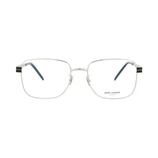 Saint Laurent Square-frame Metal Optical Frames Black Transparent