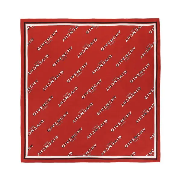 Givenchy Shadow Square Scarf In Silk
