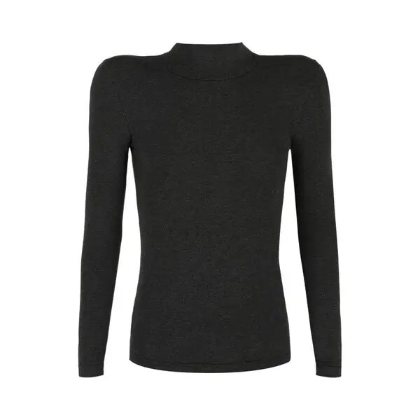 Balenciaga Slub Knit Top 'dark Heather