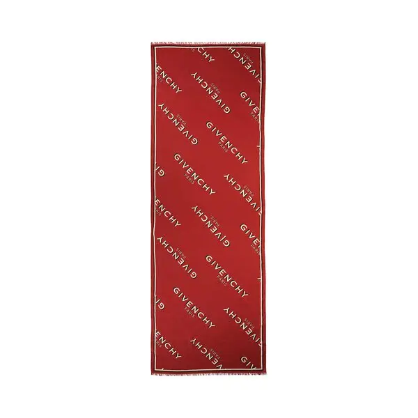 Givenchy Paris Jacquard Wool Scarf