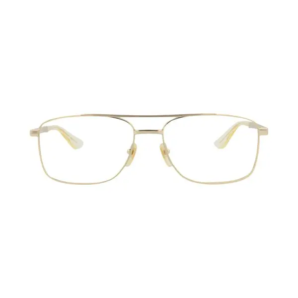 Gucci Aviator-frame Metal Optical Frames Transparent