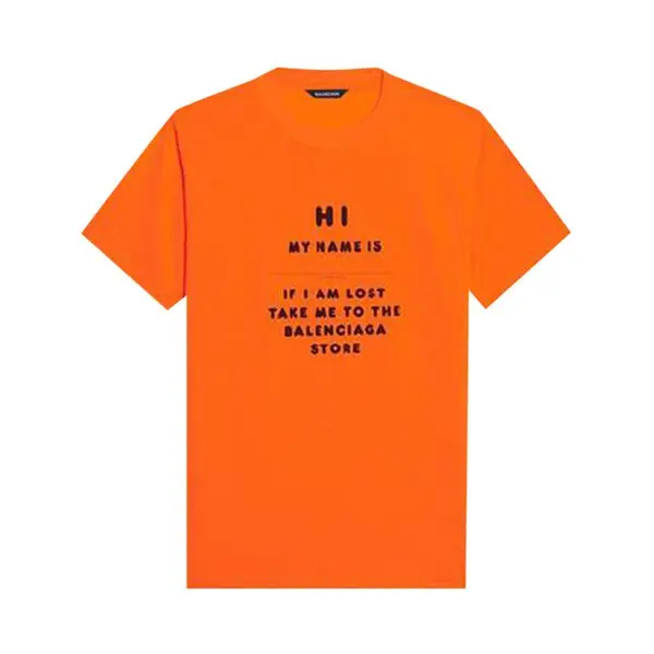 Balenciaga Logo T-shirt 'fluo /black