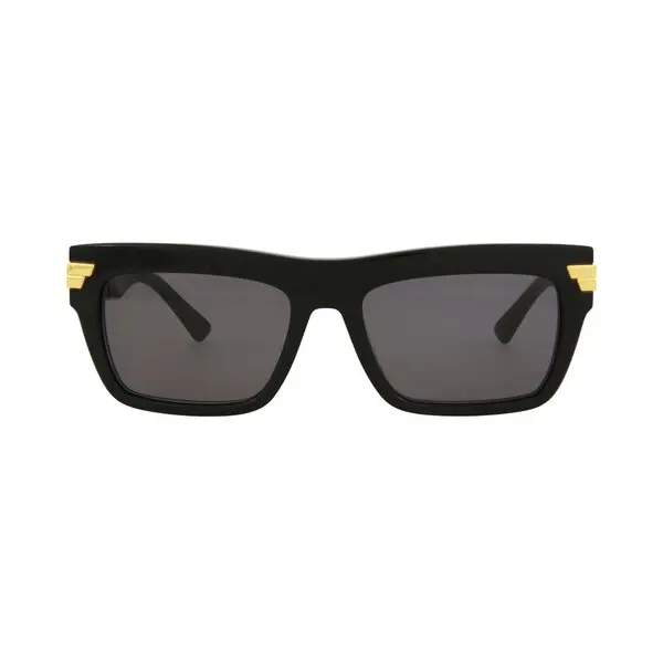 Bottega Veneta Square-frame Metal Sunglasses Grey - Black