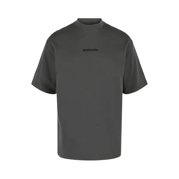 Balenciaga Embroidered Logo T-shirt 'smoked Grey