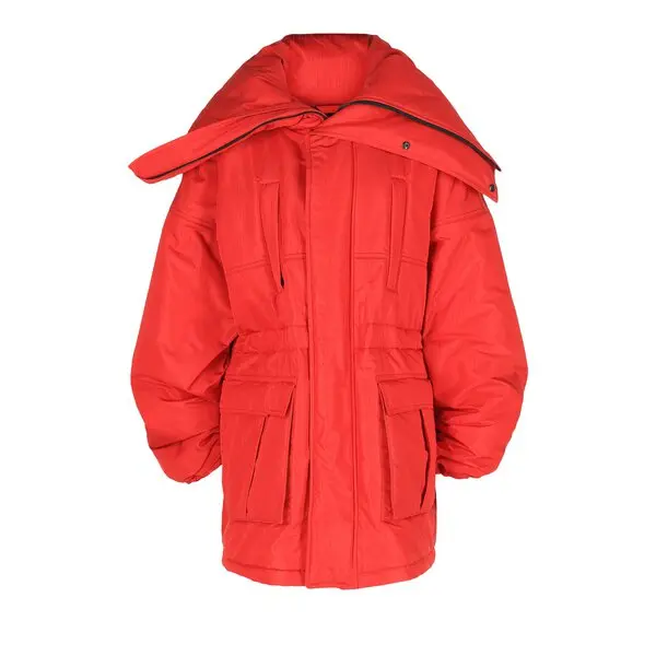 Balenciaga Draped Collar Padded Parka