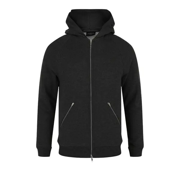 Balenciaga Inflatable Zip-up Hoodie 'dark Heather Grey