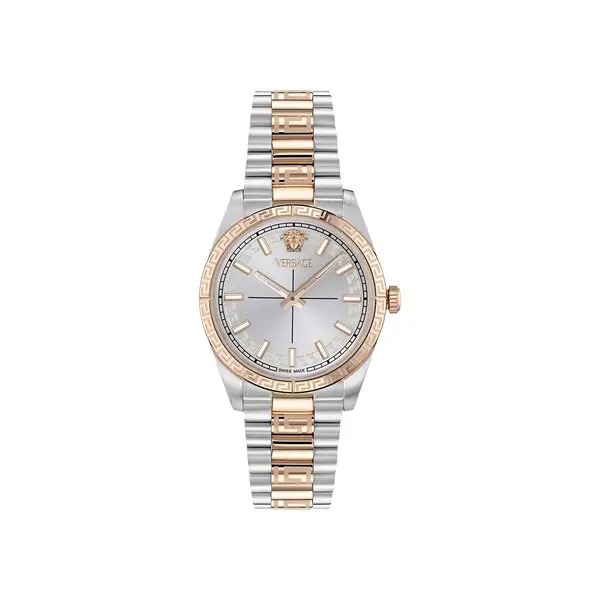Versace Millenyium Bracelet Watch 'two Tone - Silver