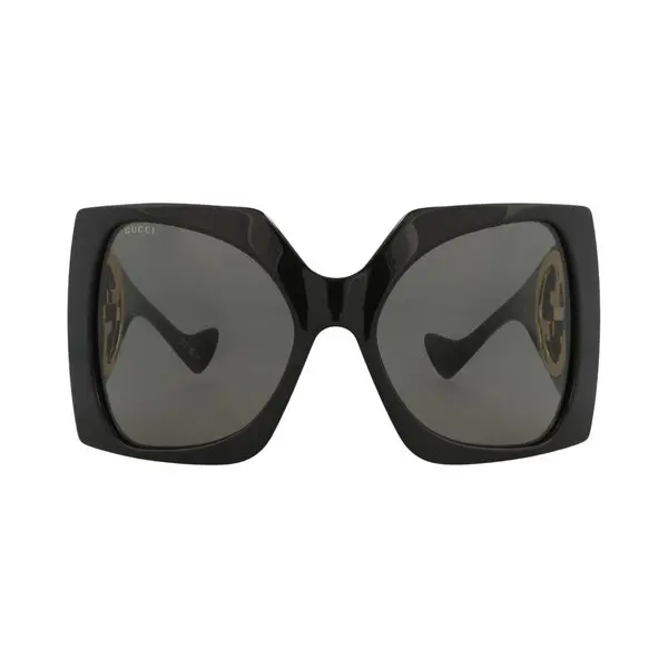 Gucci Shield-frame Recycled Acetate Sunglasses /grey