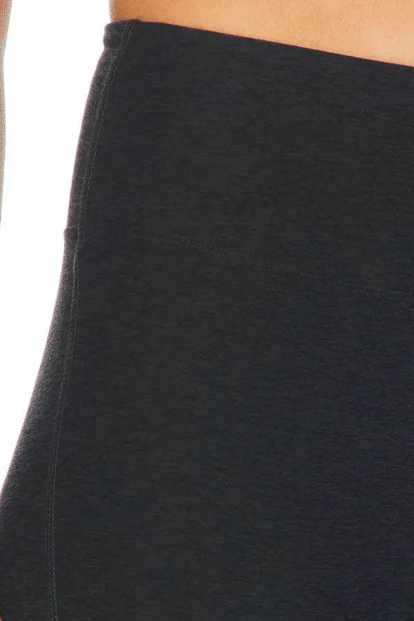 Year Of Ours Stretch Baby Flare Legging - Heather Black