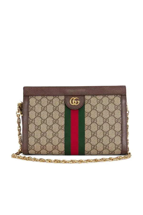 Gucci Ophidia Shoulder Bag - Brown