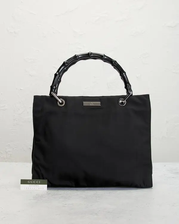 FWRD RENEW Gucci Bamboo Tote Bag