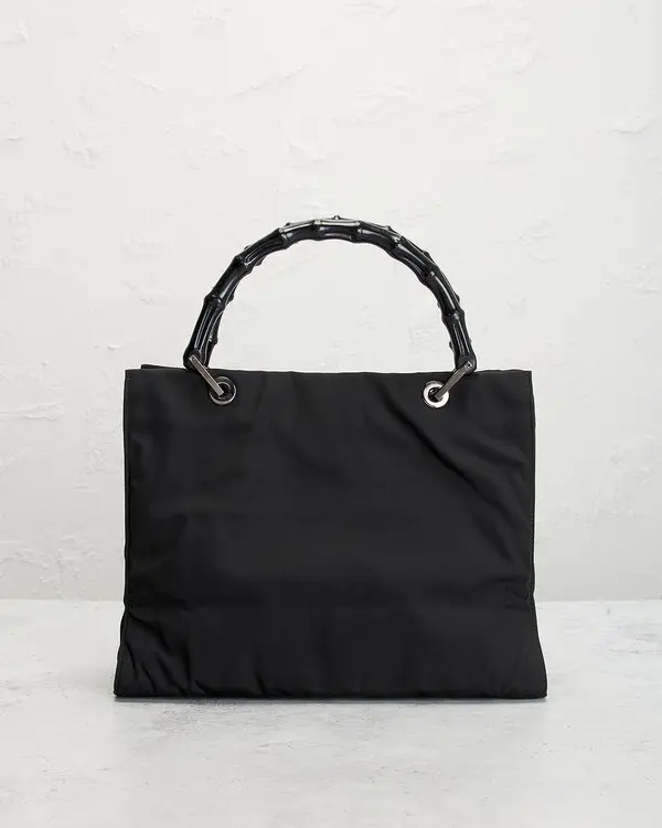 FWRD RENEW Gucci Bamboo Tote Bag