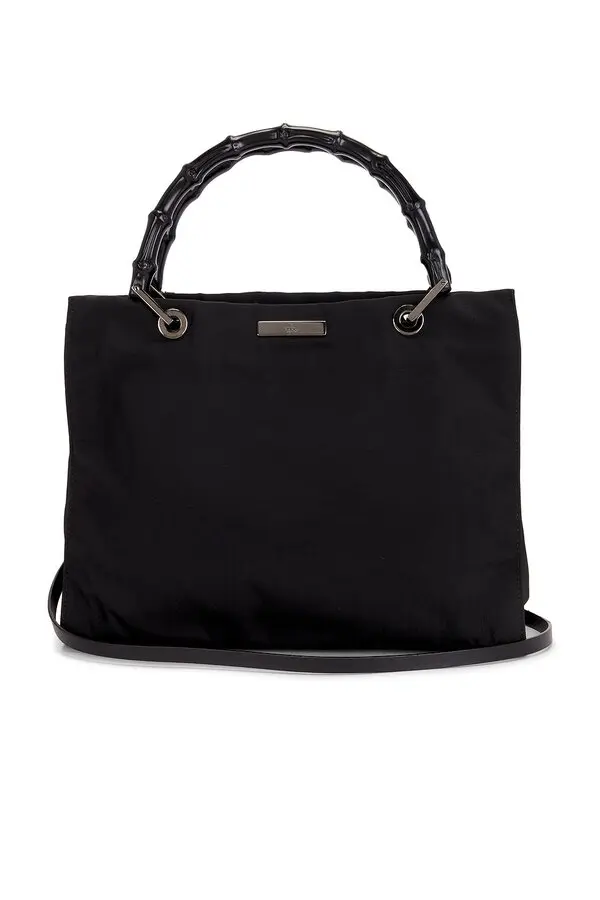 Gucci Bamboo Tote Bag - Black