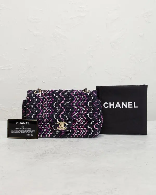FWRD RENEW Chanel Tweed Mini Flap Bag