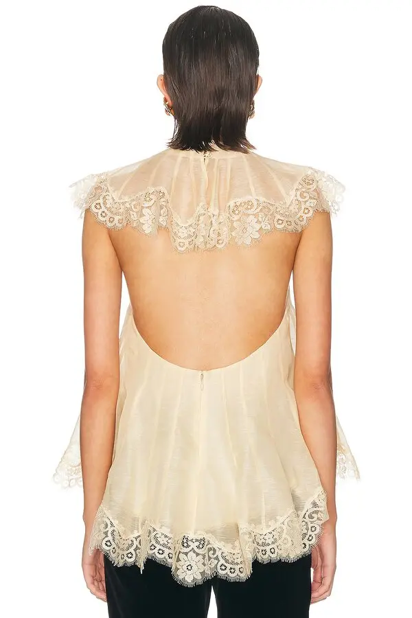 Zimmermann Ascent Flutter Top - Cream