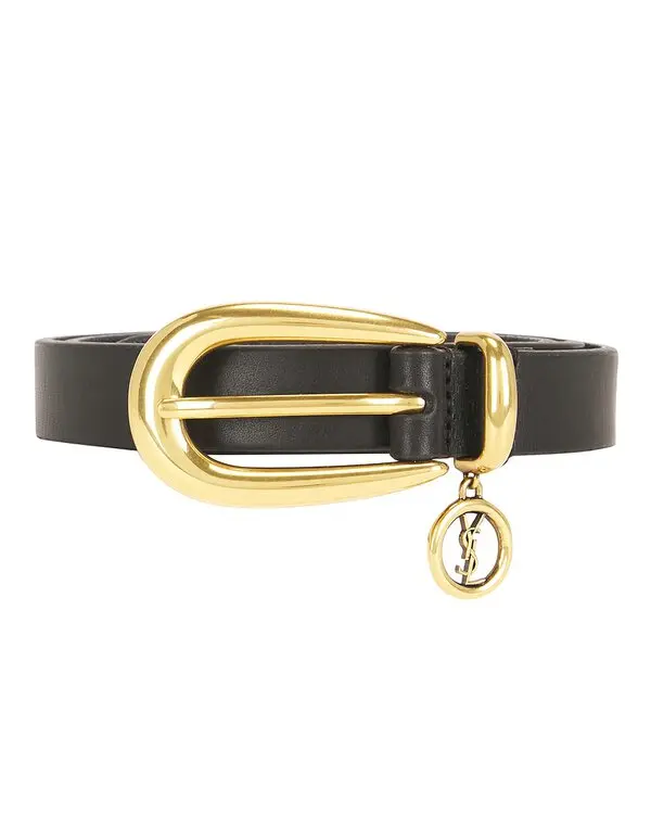 Saint Laurent Fine Ceinture Boucle Allongee Charm Belt