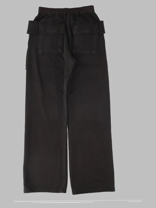 Rick Owens Pantalone Cargo In Felpa Di Cotone