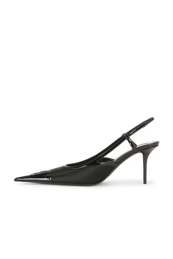 Saint Laurent Renee Slingback Pump - Noir