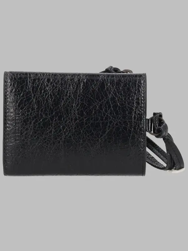 Balenciaga Portafoglio Trifold Con Tracolla Le City