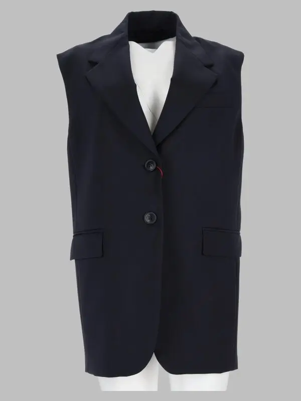 Max Mara Giacca Smanicata In Lana