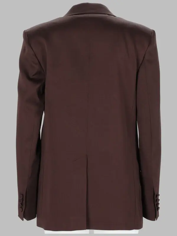Max Mara Blazer Doppiopetto In Envers Satin