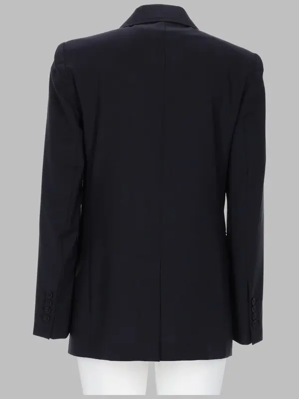 Max Mara Giacca Monopetto In Tela Di Lana