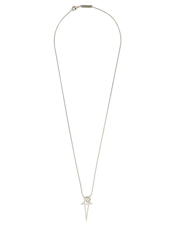 Rick Owens Collana Pentagram Charm