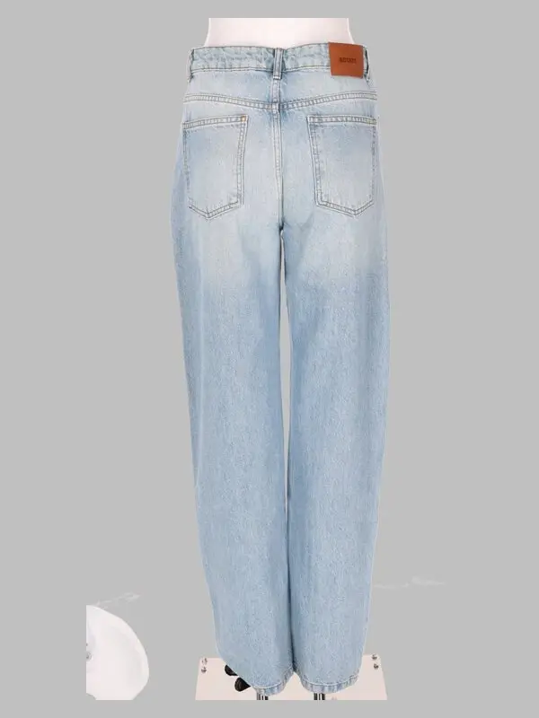 ROTATE BY BIRGER CHRISTENSEN Jeans Dritto In Denim Con Zip