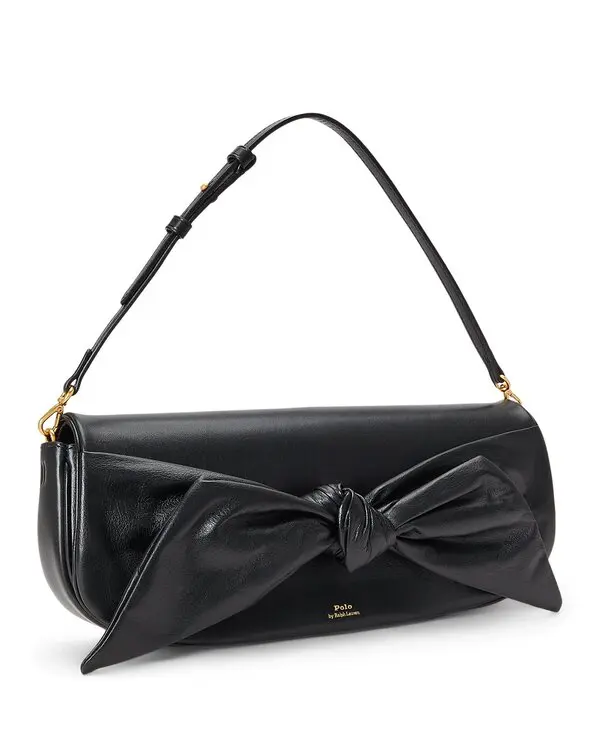 Polo Ralph Lauren Bellport Leather Bow Long-flap Clutch
