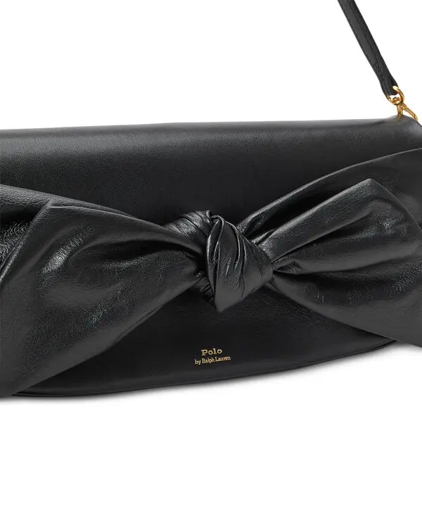 Polo Ralph Lauren Bellport Leather Bow Long-flap Clutch