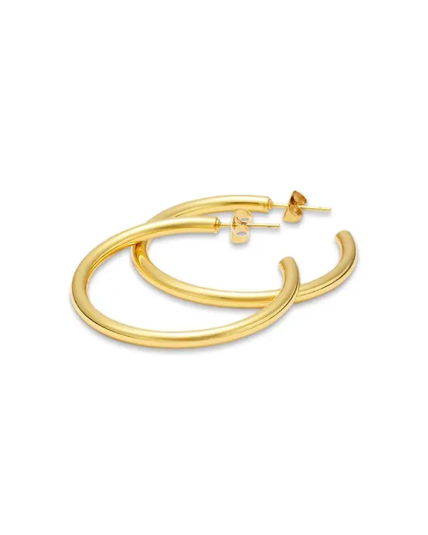 Aqua Large Tubular C Hoop Earrings Exclusive